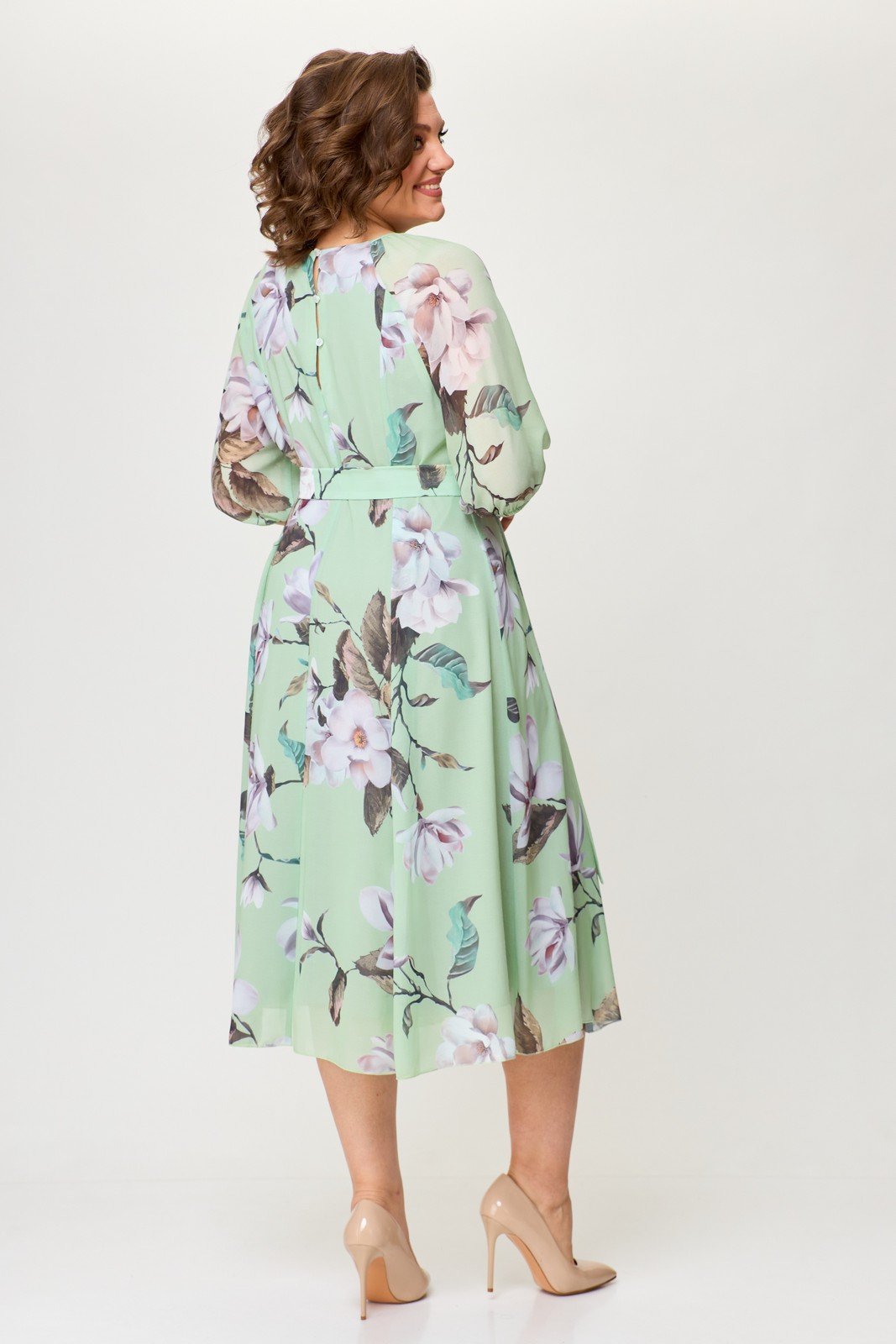 Платье 1-031 мятная орхидея POCHERK купить в интернет магазине Велесмода